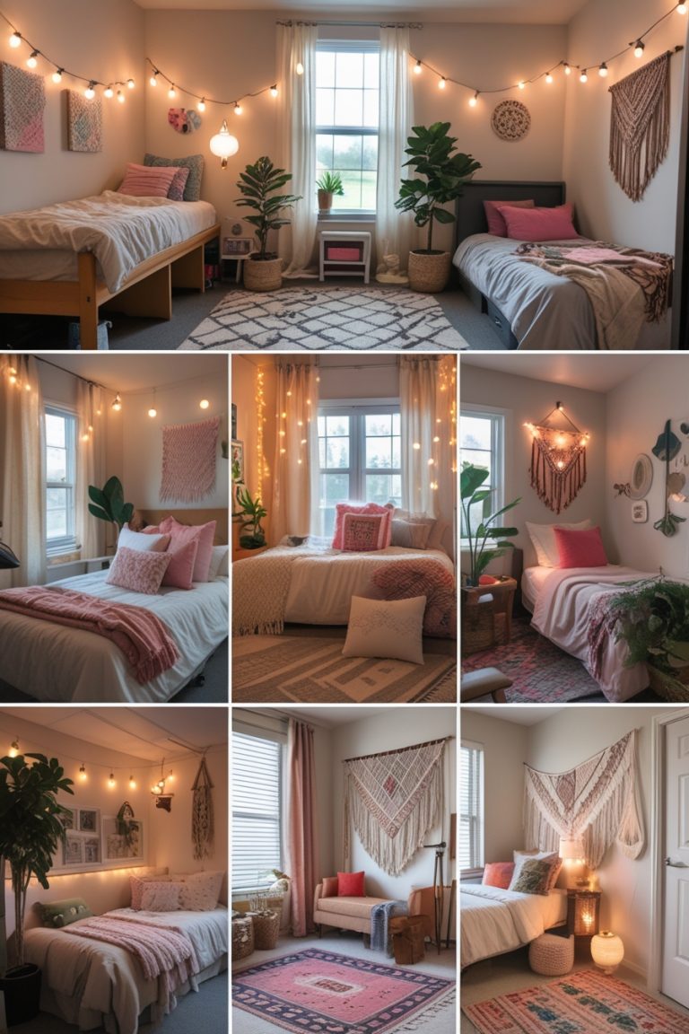Cozy & Stylish Girls’ Dorm Rooms with Boho Decor - Idea Dash