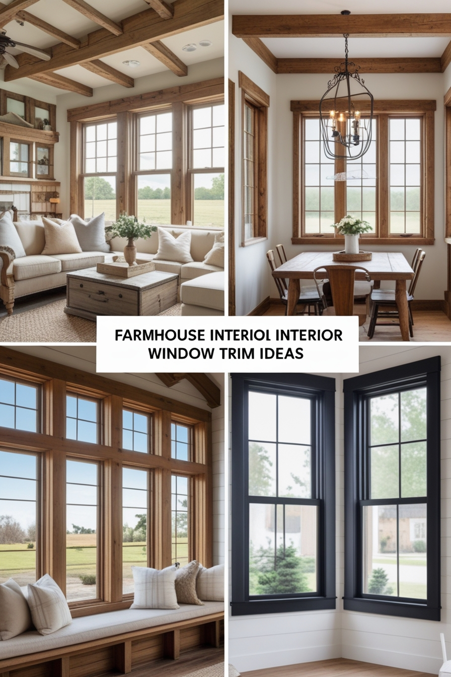 Farmhouse Window Trim Ideas with Rustic & Modern Charm - Idea Dash