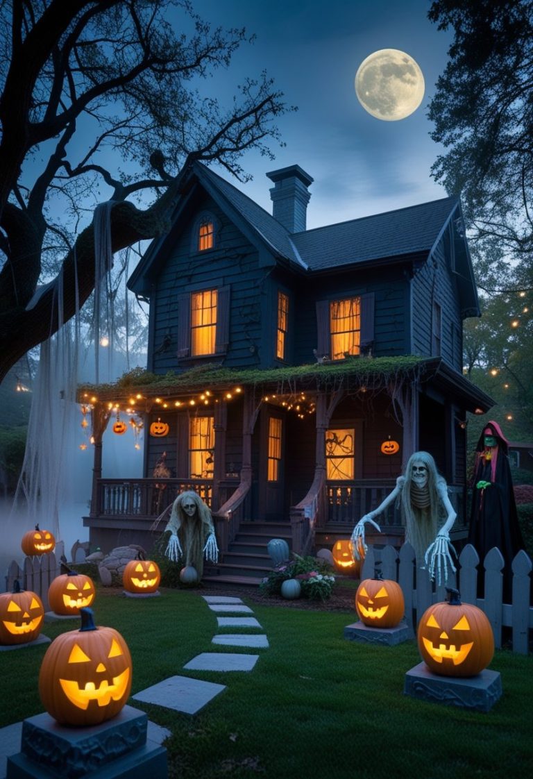 Spooky Outdoor Halloween Decor & Haunted Yard Ideas - Idea Dash