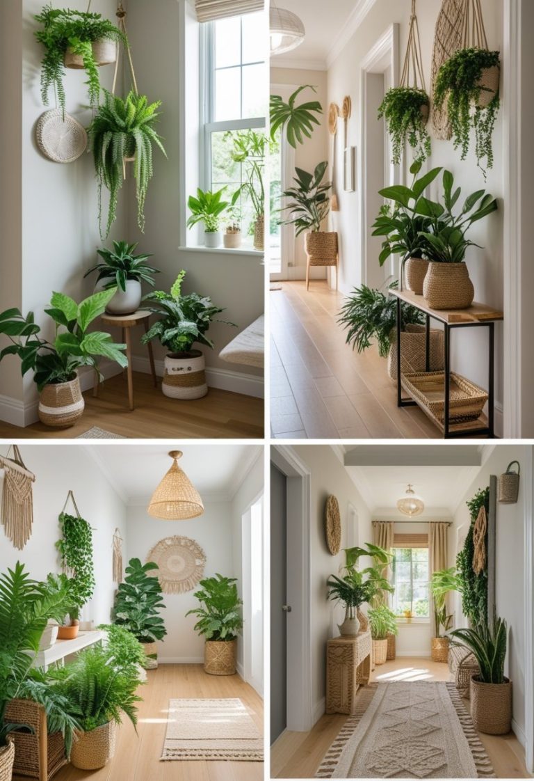 Boho Hallway Decor Ideas with Earthy Tones & Natural Textures - Idea Dash