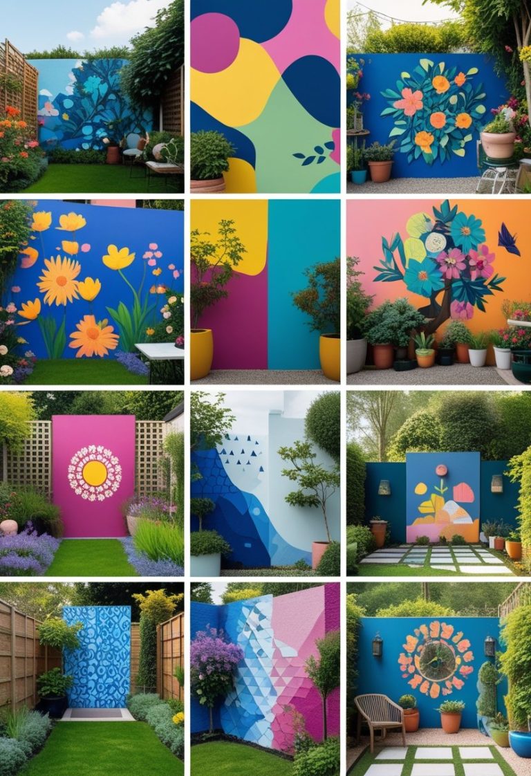 Vibrant Garden Wall Painting Ideas with Bold Murals - Idea Dash