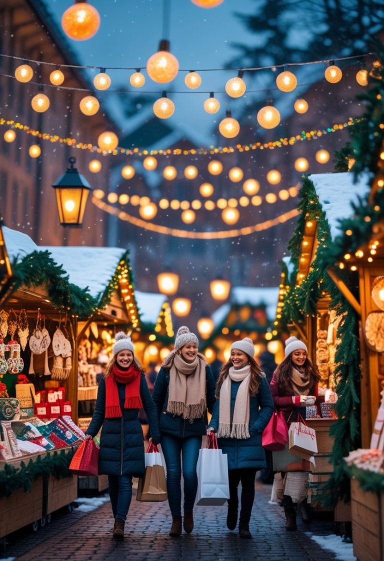 Festive Christmas Markets Shopping Guide Collage - Idea Dash